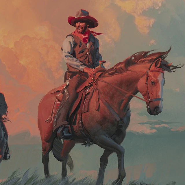 Vintage Western Kunst