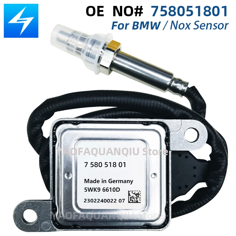 5WK96610D-758051801-New-Nox-Sensor-5WK96610J-N43-For-BMW-E81-E82-E87 ...