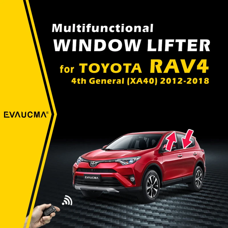Evaucma Window Closer Lifter Kit For 4th Gen Toyota Rav4 (xa40) Car Remote Power Window Close ...