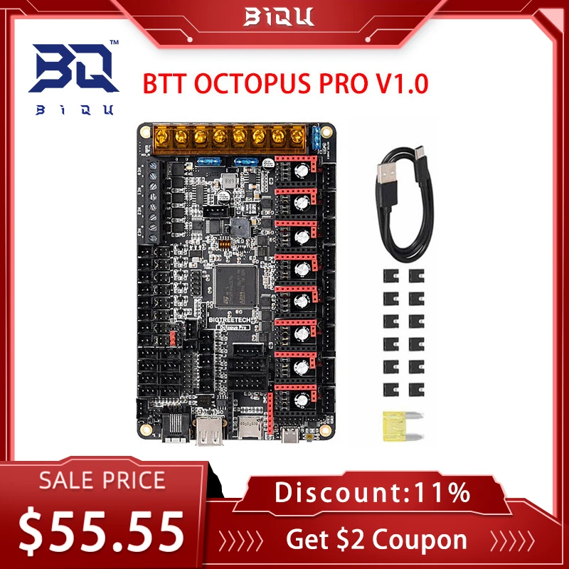 BIGTREETECH Octopus Pro V1.0 BTT Motherboard 3D Printer Parts vs Spider ...