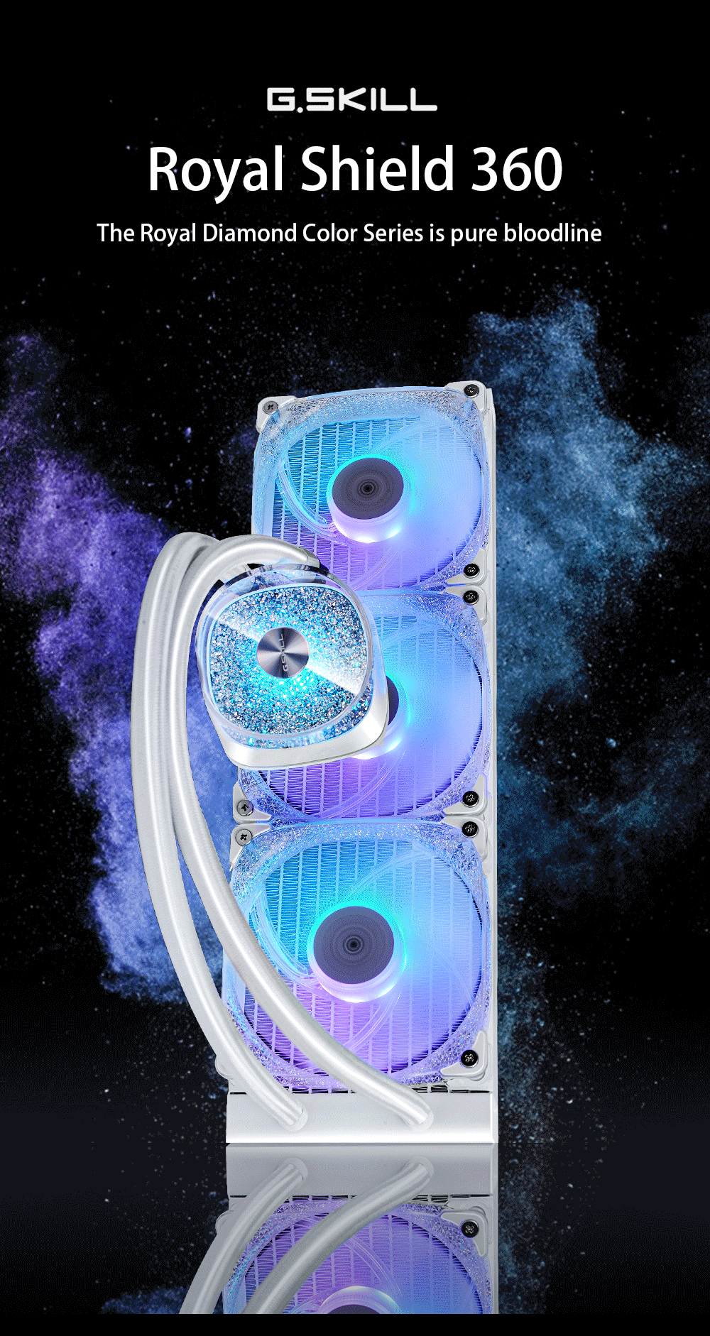 GSKILL ROYAL SHIELD 360 White 360mm AIO CPU Cooler - https://www ...