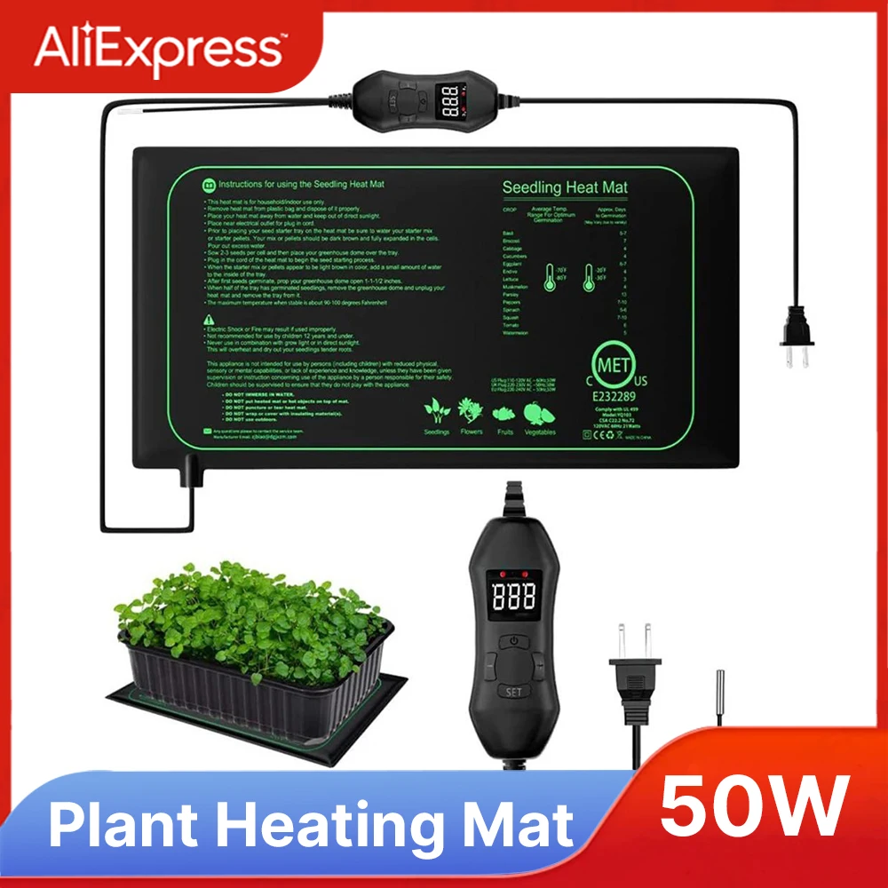 Seedling-Heat-Mats-With-Digital-Thermostat-Controller-Plant-Heating ...