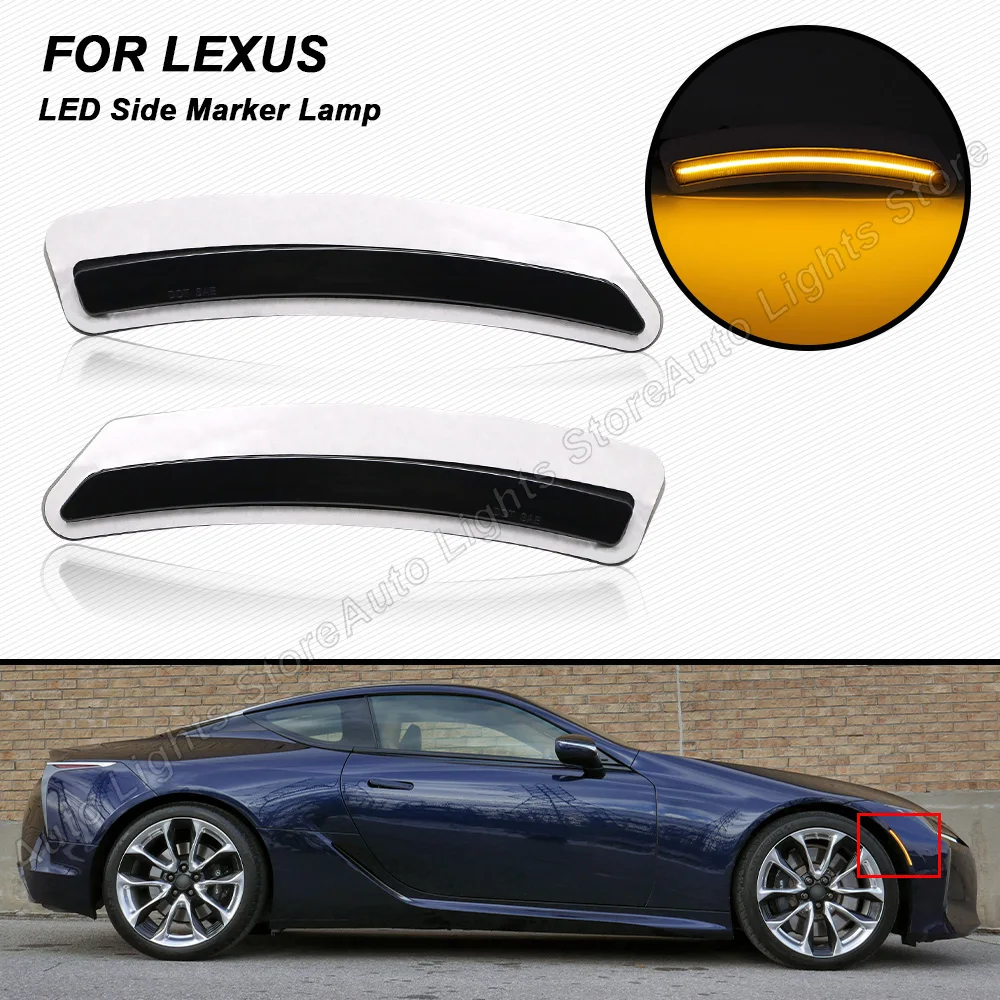 Front Bumper LED Side Maker Lights For Lexus LC500 LC500H 2018 2022 ...