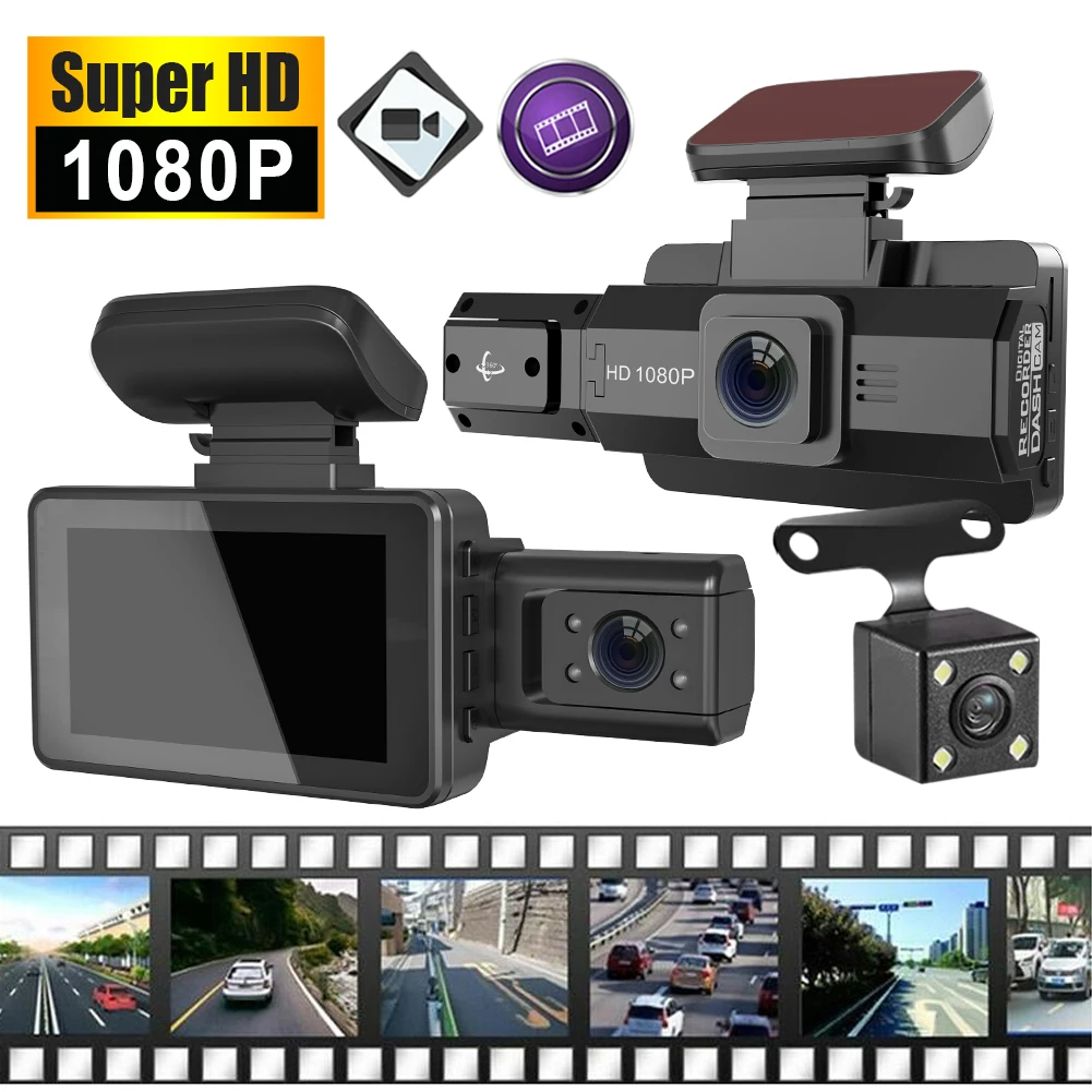 Car-Dash-Cam-Front-and-Rear-HD-1080P-170-DVR-Driving-Recorder-Front-and ...