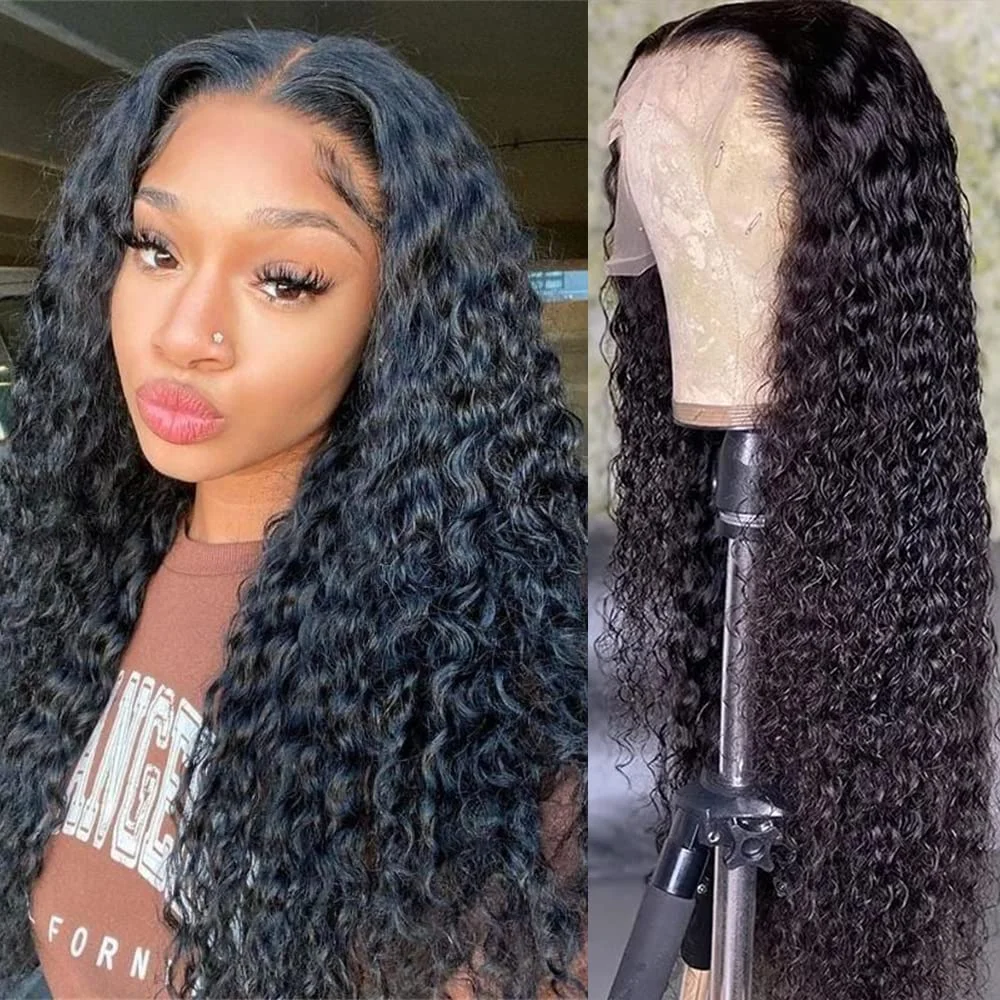 Deep-Wave-Frontal-Wig-250-HD-Lace-Front-Human-Hair-Wigs-For-Women-Curly ...