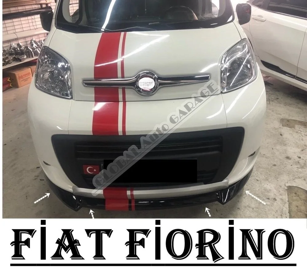 For-Fiat-Fiorino-Front-Bumper-Attachment-Lip-2003-2020-Piano-Glossy ...