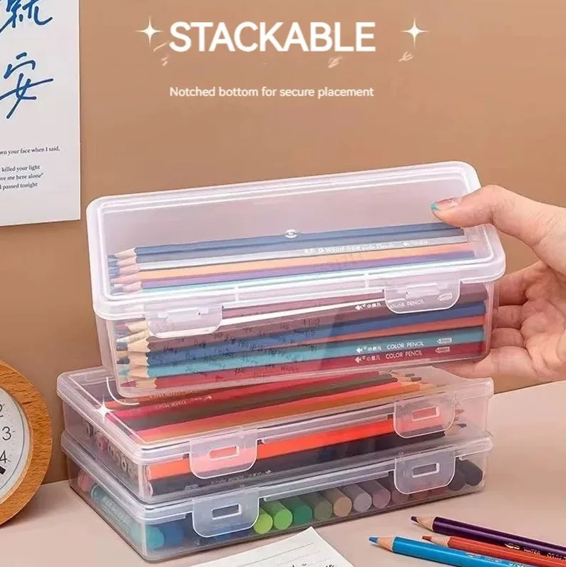 1Pcs-Pencil-Case-Box-PP-Material-Transparent-Pencil-Box-Pouch ...