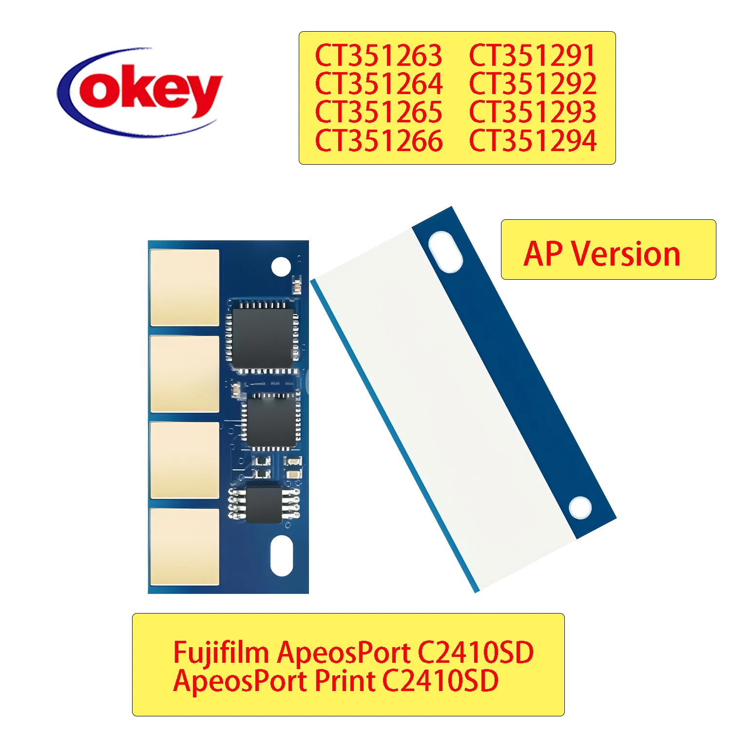 ApeosPort C2410SD toner chip CT351263 CT351264 CT351265 CT351266 chip ...