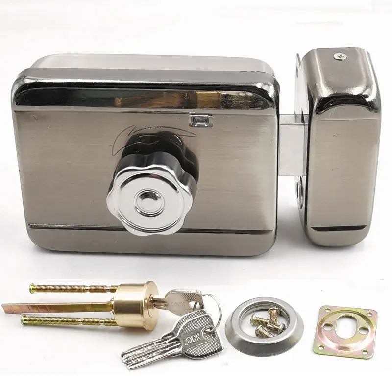 DC-12V-Metal-Electric-Lock-Gate-Lock-Strike-Lock-Access-Control-System ...
