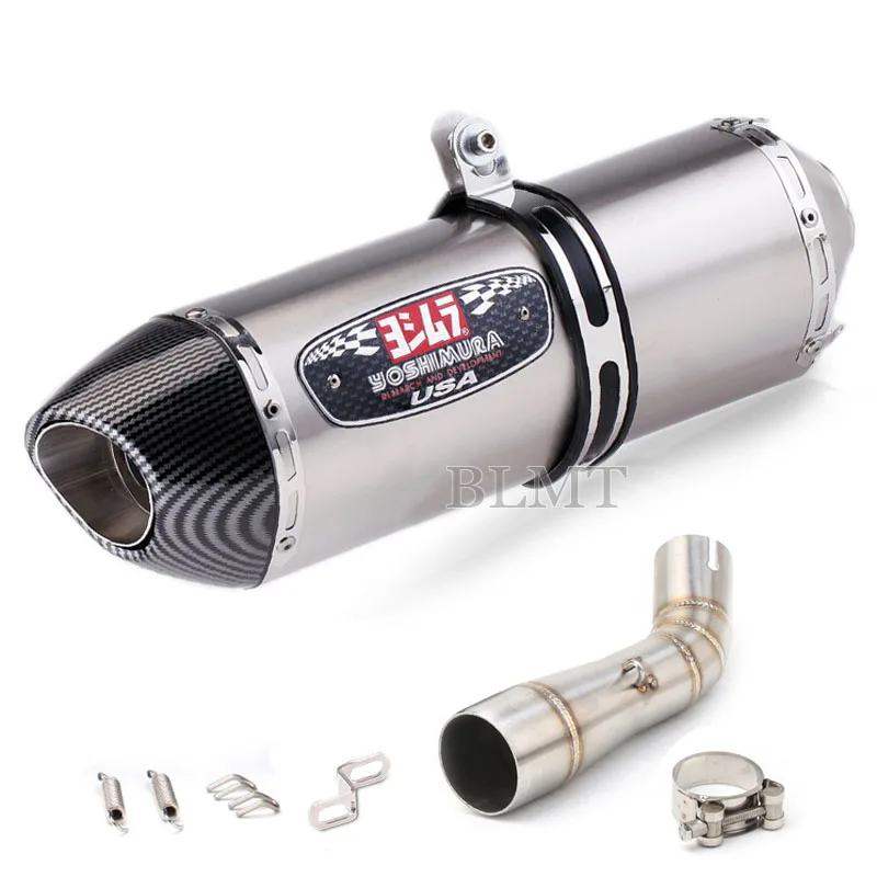 Motorcycle Exhaust Muffler mid Link Pipe with sc YOSHIMURA Exhaust For ...