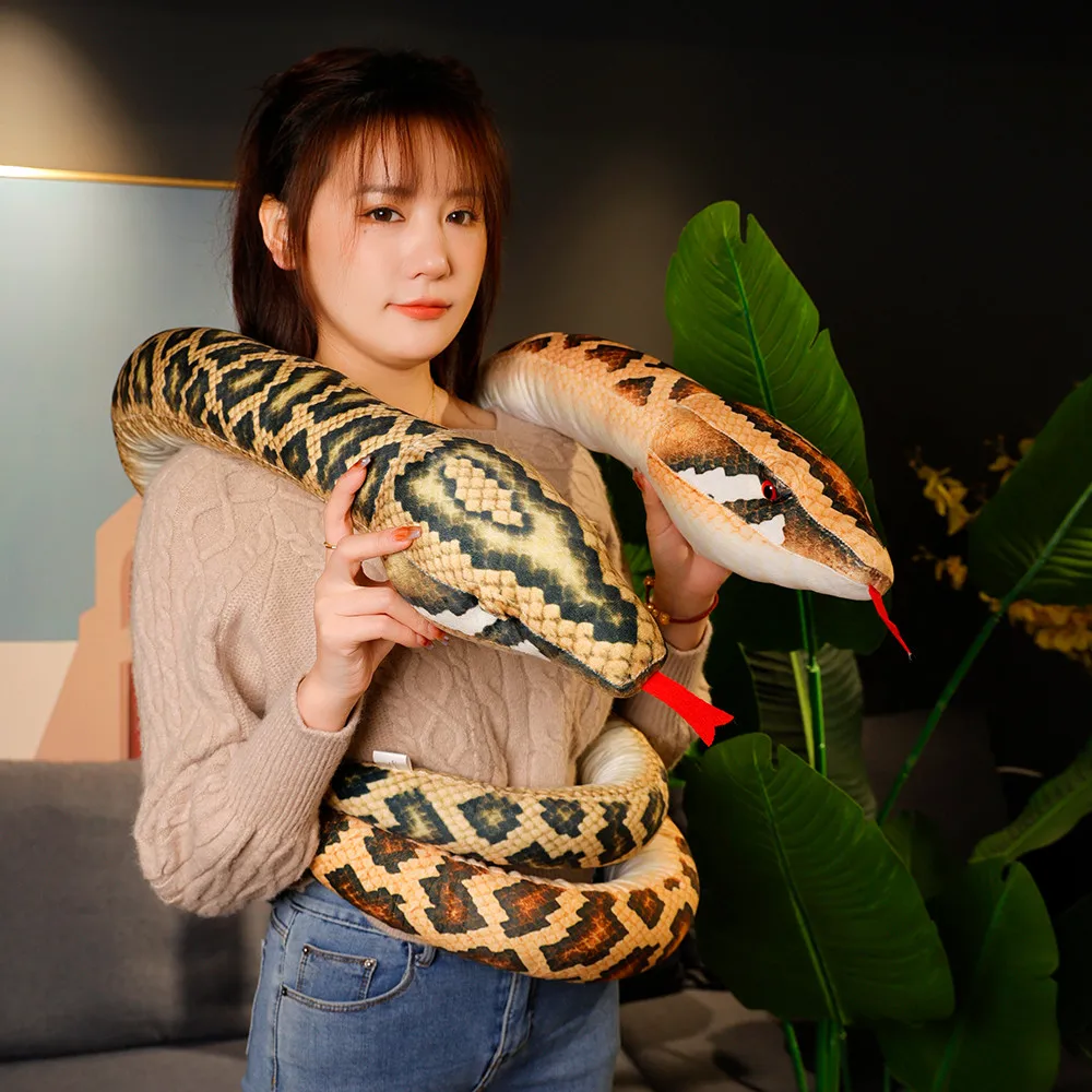 Big-Size-Simulated-Python-Snake-Plush-Toy-Giant-Boa-Cobra-Long-Stuffed ...