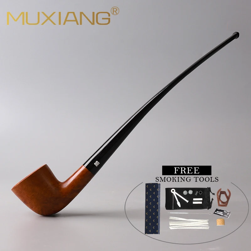 Churchwarden-pipes-handmade-briar-tobacco-pipe-slender-curved-handle ...