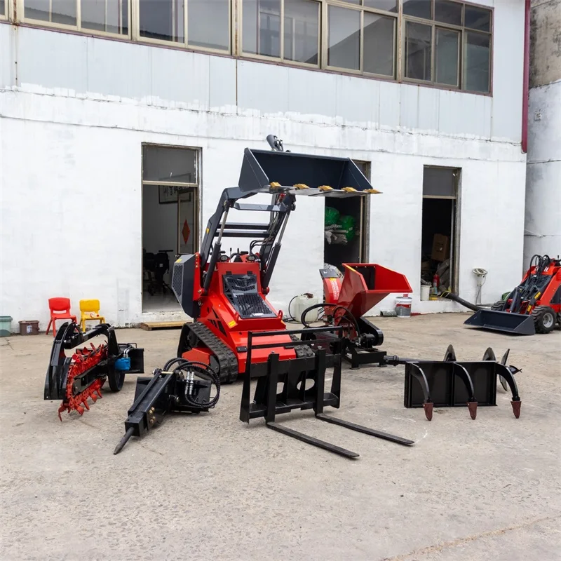 HT450-crawler-Mini-Skid-Steer-Loader-With-Honda-Engine-Wheel-For-Home ...