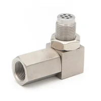 Mini Catalytic Converter 90 Degree Exhaust Pipe O2 Sensor Spacer ...