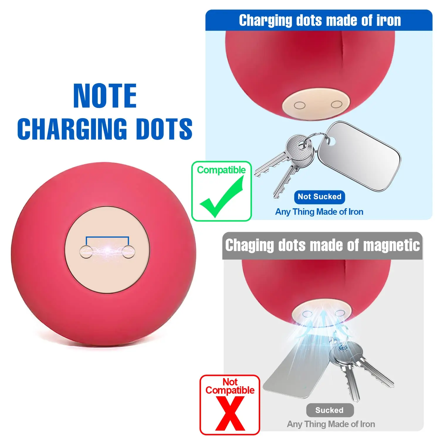 Replacement Rose Toy Charger Standing Magnetic Adapter Fast Charging ...