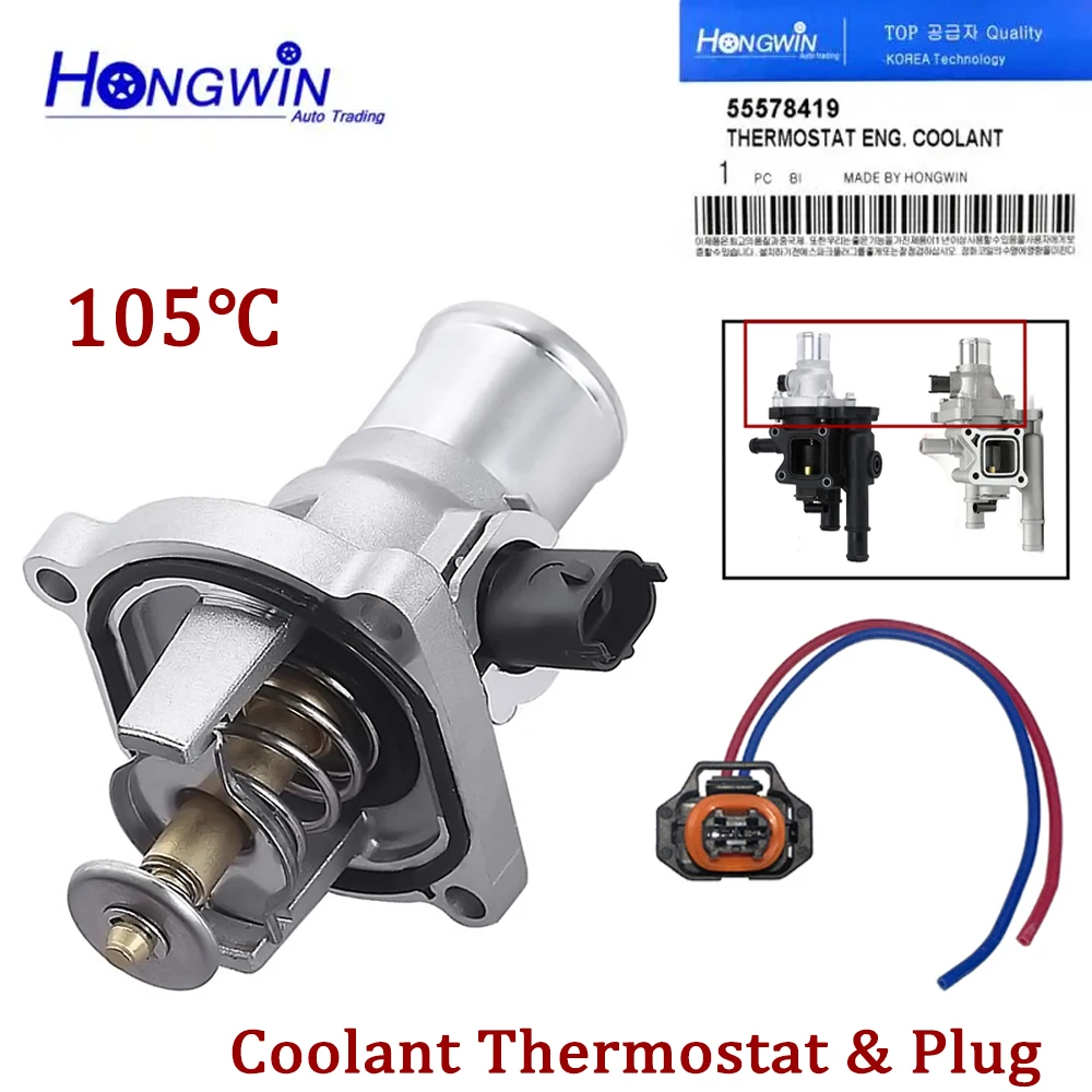 Engine-Coolant-Thermostat-For-Vauxhall-Astra-Meriva-Vectra-C-Zafira ...