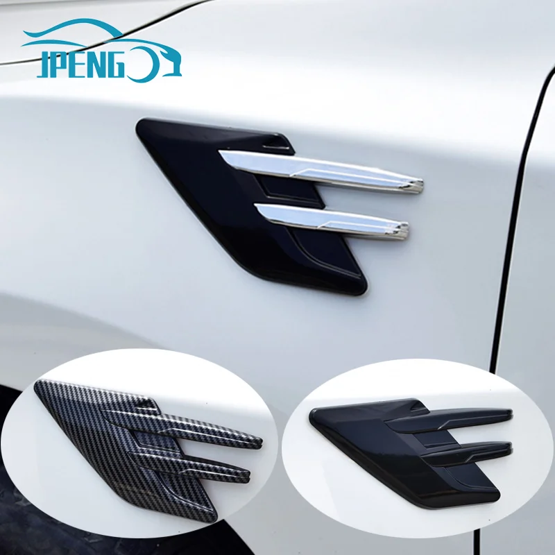 2pcs-Carbon-Black-Universal-Car-Side-Fender-Intake-Air-Flow-Vent ...