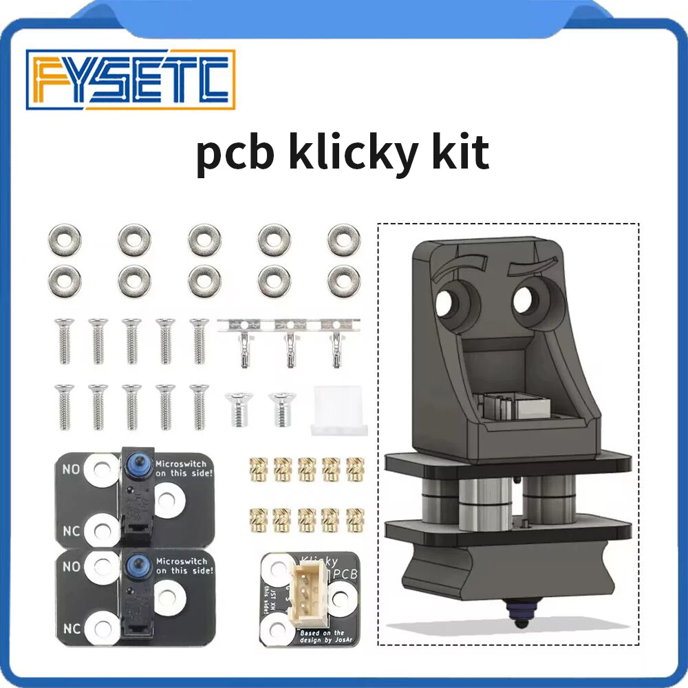 FYSETC Kit de PCB Klicky Voron 2,4, sonda, D2HW A201D automática, impresora 3D DIY Z, kits de ...