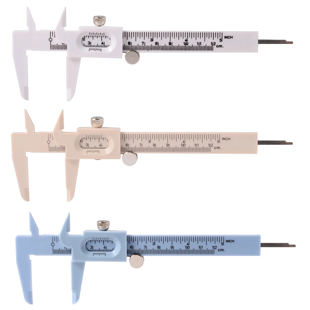 1PC-80mm-Plastic-Vernier-Caliper-Dial-Gauge-Micrometer-Measuring-Ruler ...