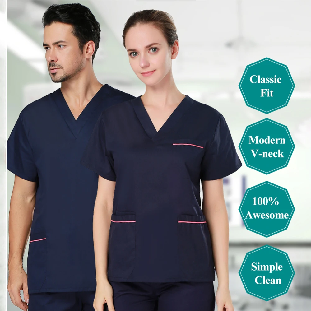Durable-Medical-Scrubs-Nurse-Uniform-Doctor-Hospital-Workwear-Surgical ...