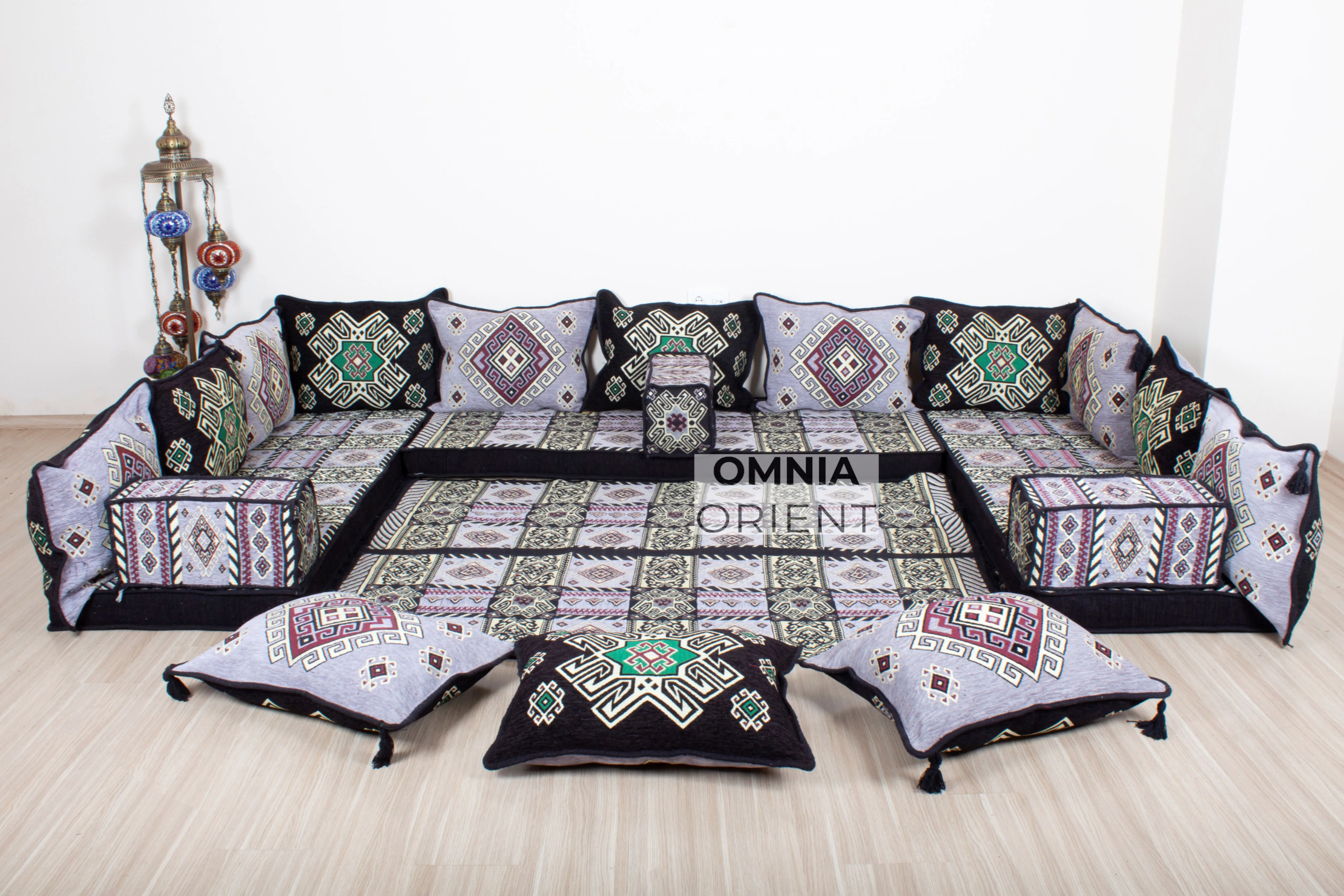 Oriental-Settee-Arabic-Patio-Cushion-U-Shaped-Floor-Cushion-Ethnic ...