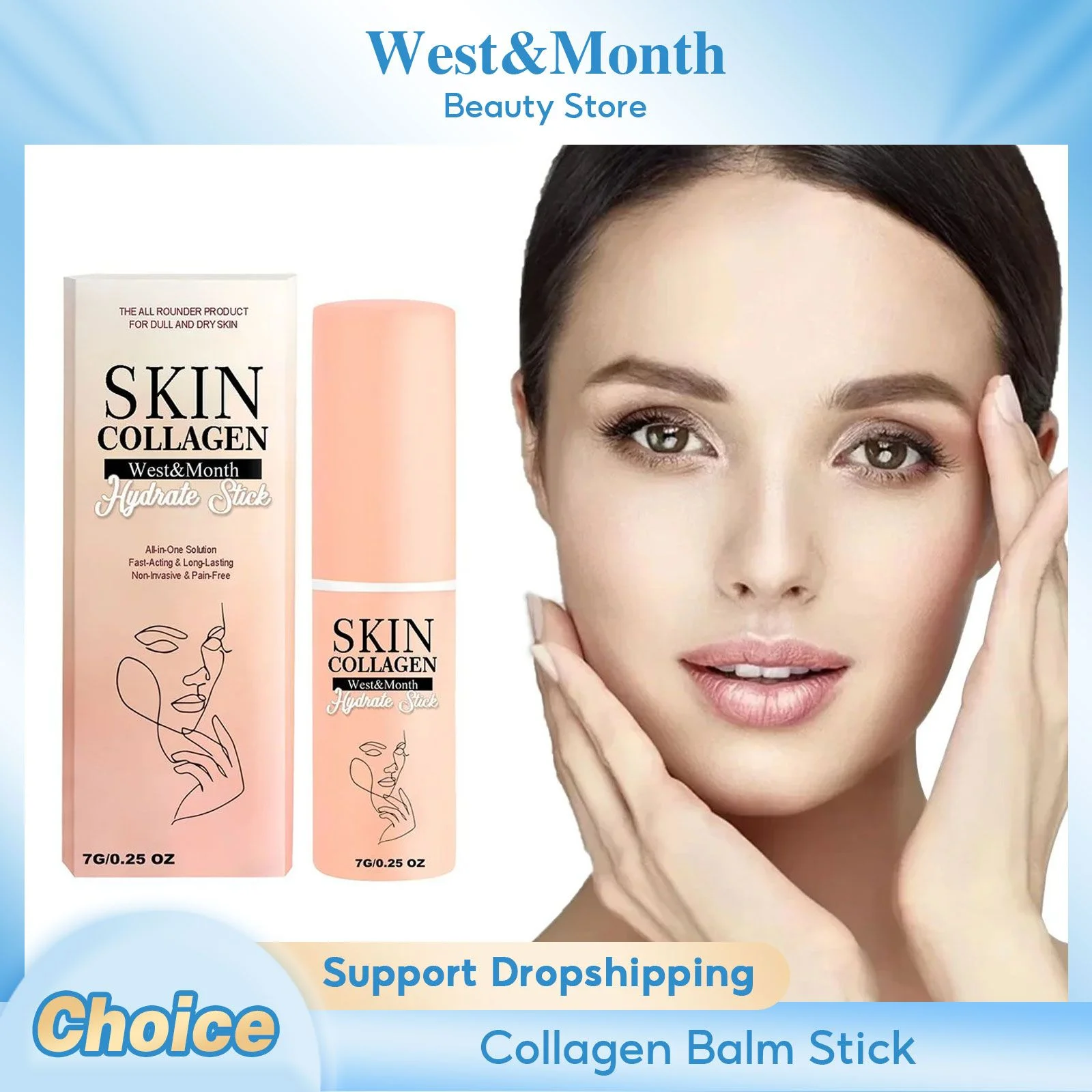 Collagen Balm Stick Anti Ag-Ing Removal Fine Lines Repair Redness Acne ...