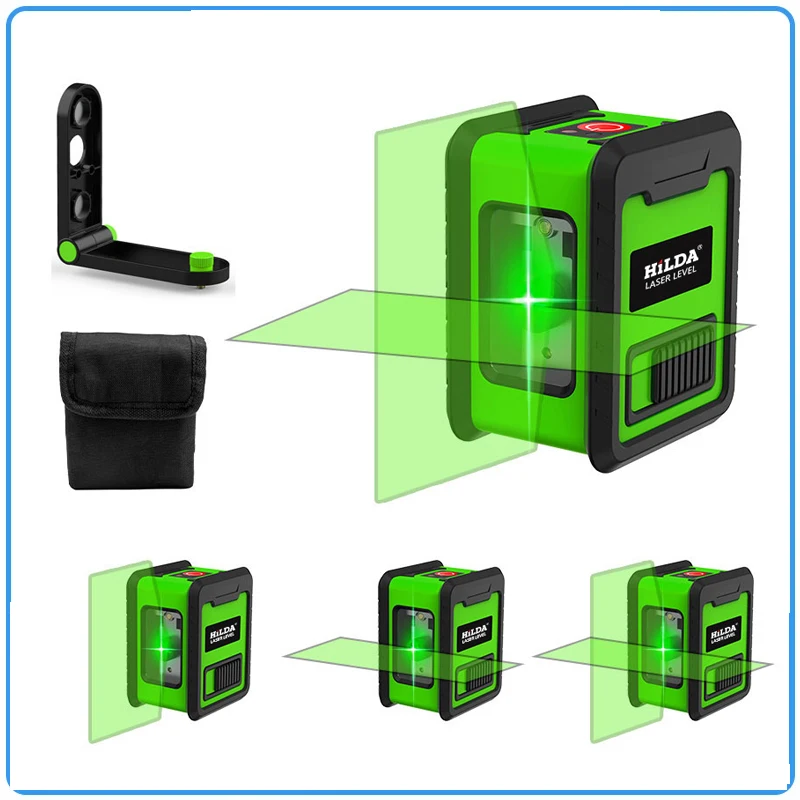 high-precision 2 Mini Lines Laser Level Self Levelling Green Beams ...