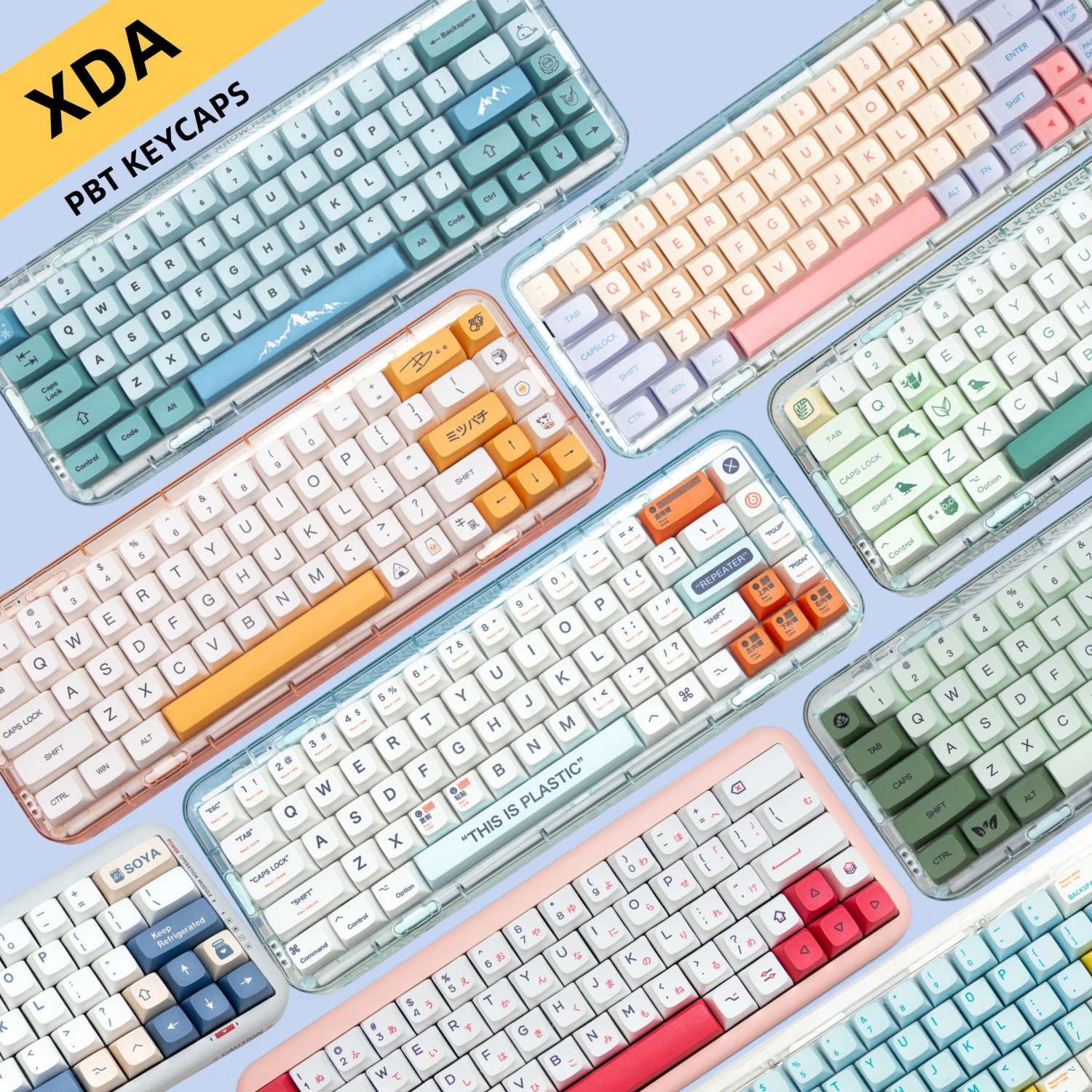 XDA-Keycap-GMK-Soy-Milk-Plastic-Iceberg-EVA-PBT-Dye-Sublimation-Keycaps ...