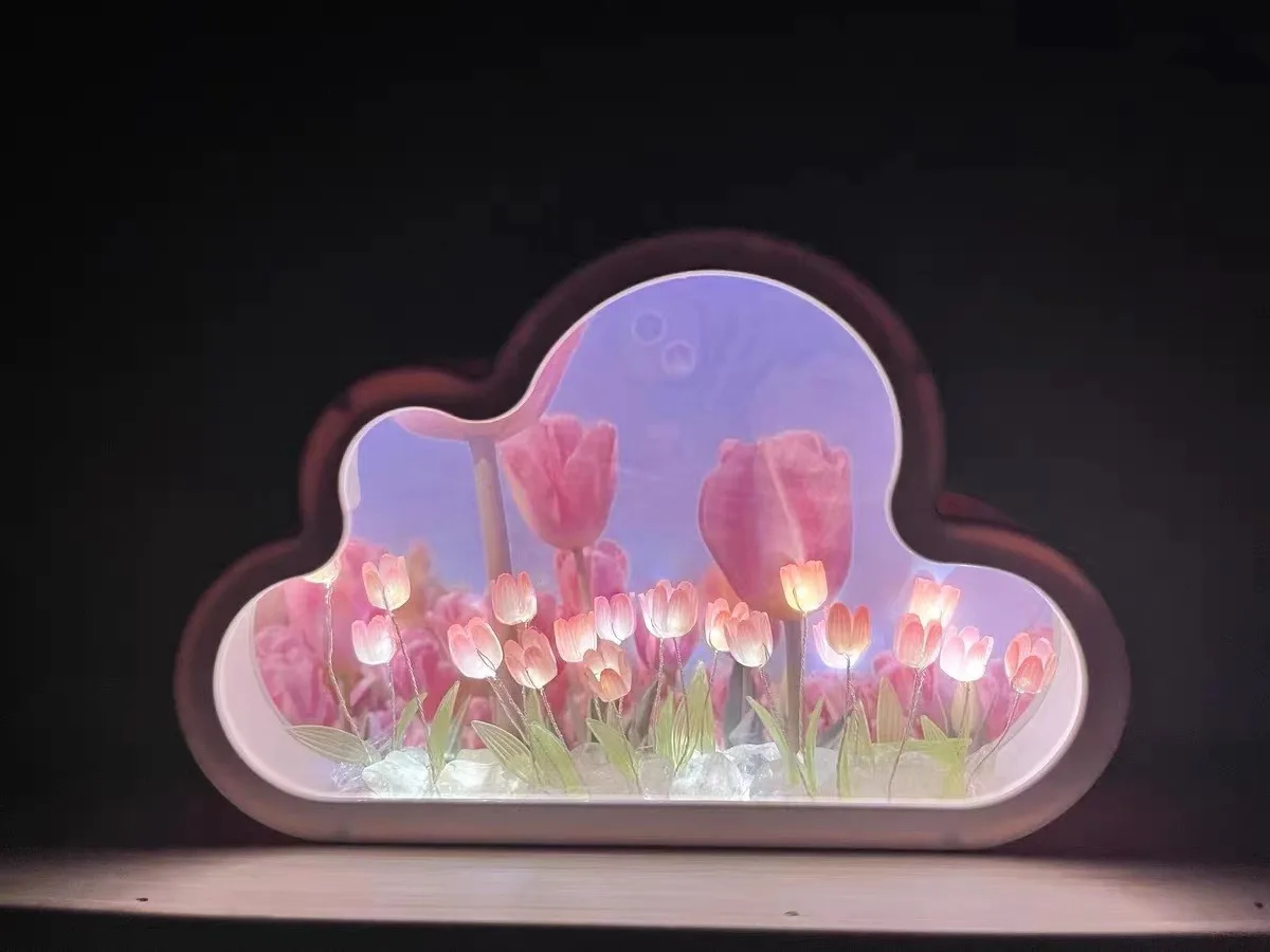 Celestial Petal - Forever Cloud Mirror Tulips - Lulunami