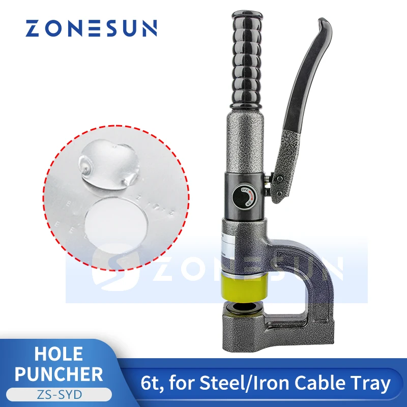 ZONESUN-Hidr-ulica-Hole-Digger-Hole-Punch-Tool-Knockout-Ferramenta-Hidr ...