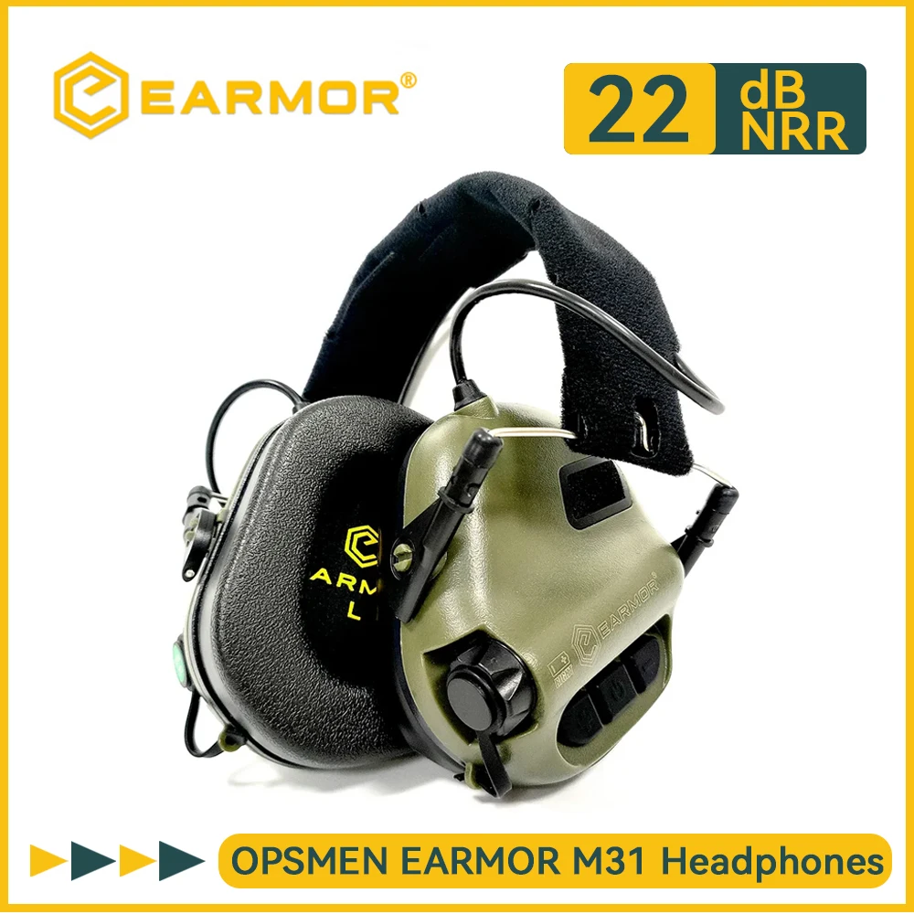 EARMOR-M31-MOD4-Foliage-Green-Tactical-Headset-Military-Shooting-Noise ...
