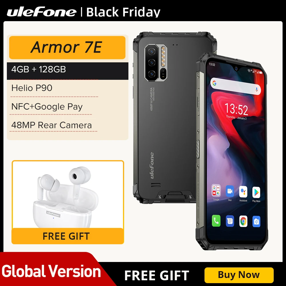 Ulefone Armor 7e Rugged Mobile Phone Helio P90+128g Smartphone 2.4g/5g ...