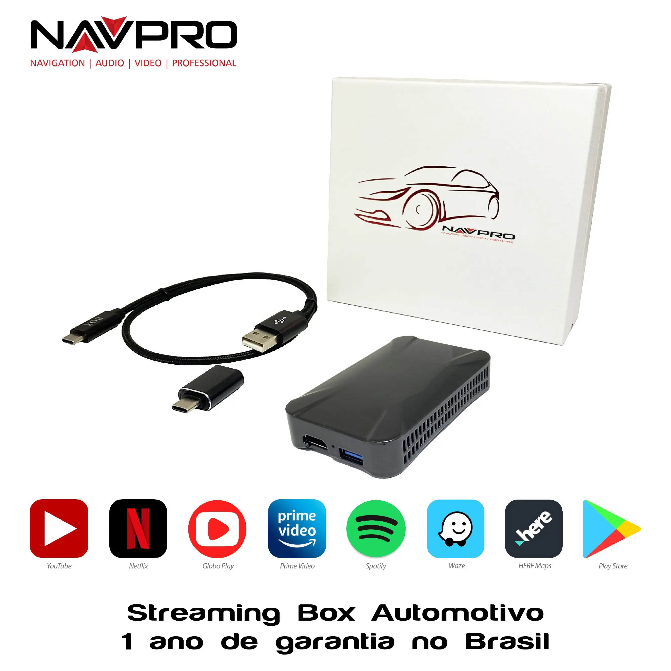 NAVPRO Car Streaming Box para vehículos con Multimedia Original ...