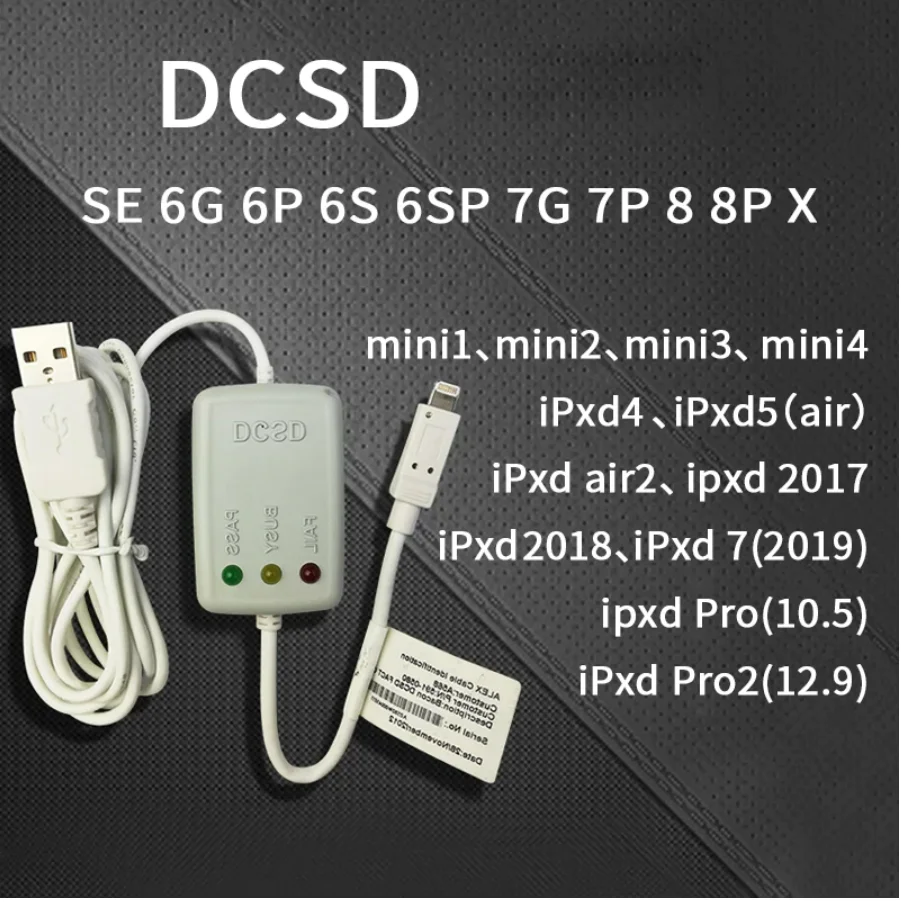 DCSD Alex Cable DCSD USB Cable for iPhone 6S X Serial Port Engineering ...
