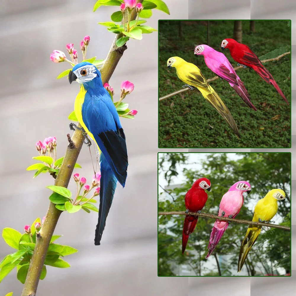 Artificial Parrot Feather Handmade | Foam Feather Decoration Ornament ...