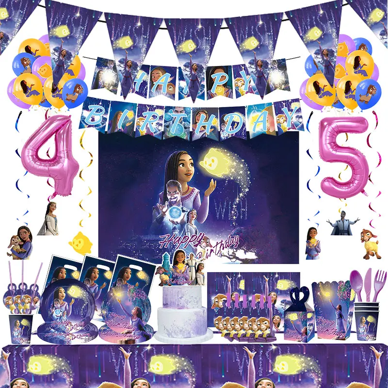 Disney-Wish-Asha-Birthday-Decoration-Supplie-Chicken-Bif-Bag-Foil ...