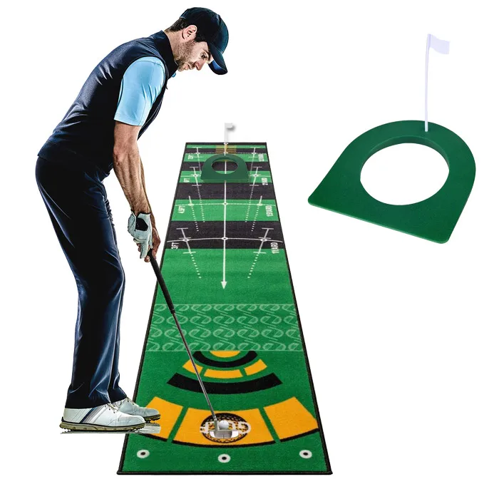 Wide-putting-mat-practice-machine-general-hole-cup-set-Golf-Club-iron ...
