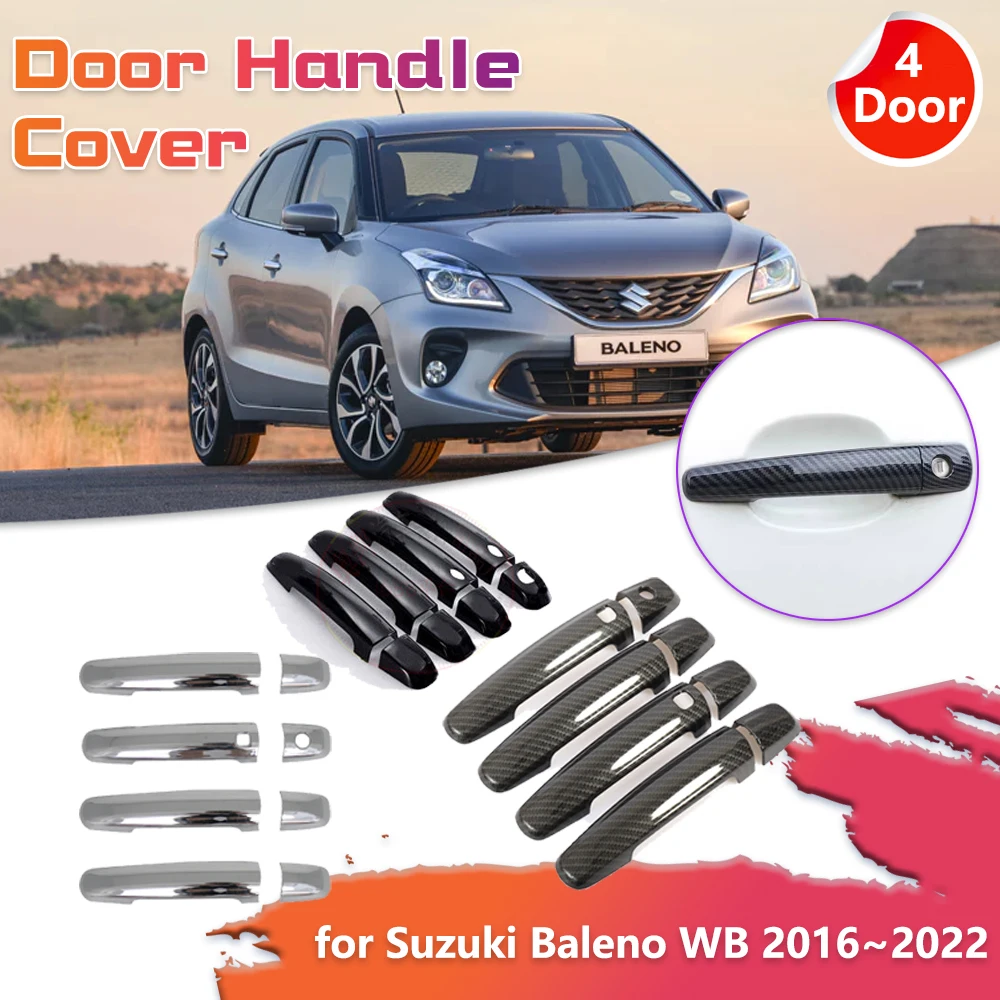 Car-Door-Handle-Cover-for-Suzuki-Baleno-WB-2016-2022-2017-2018-Carbon ...