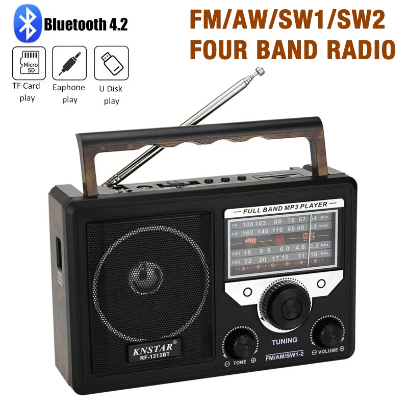 Retro-Bluetooth-Portable-Multi-Band-Radio-Receiver-FM-Radio-SW-Short ...