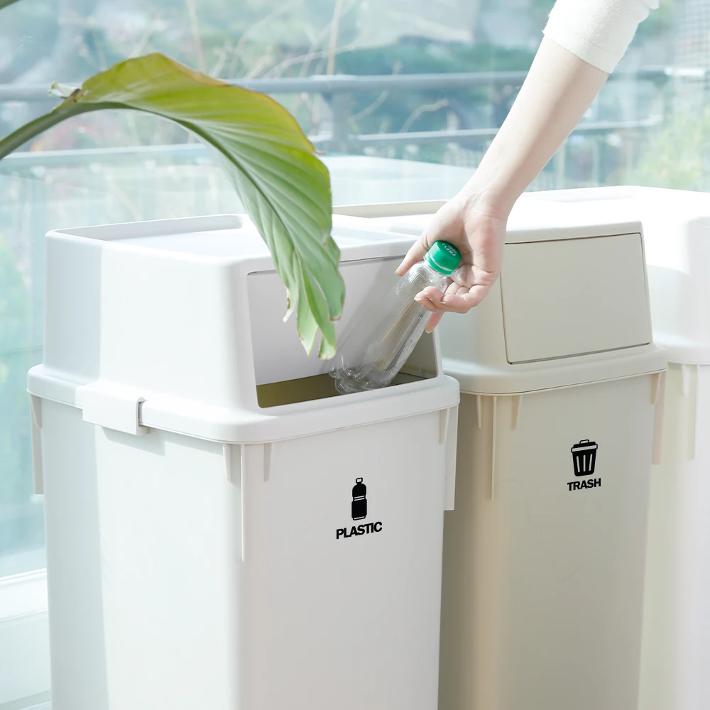 Natural-stackable-recycling-large-storage-bins-60L-2sets-trash-can ...