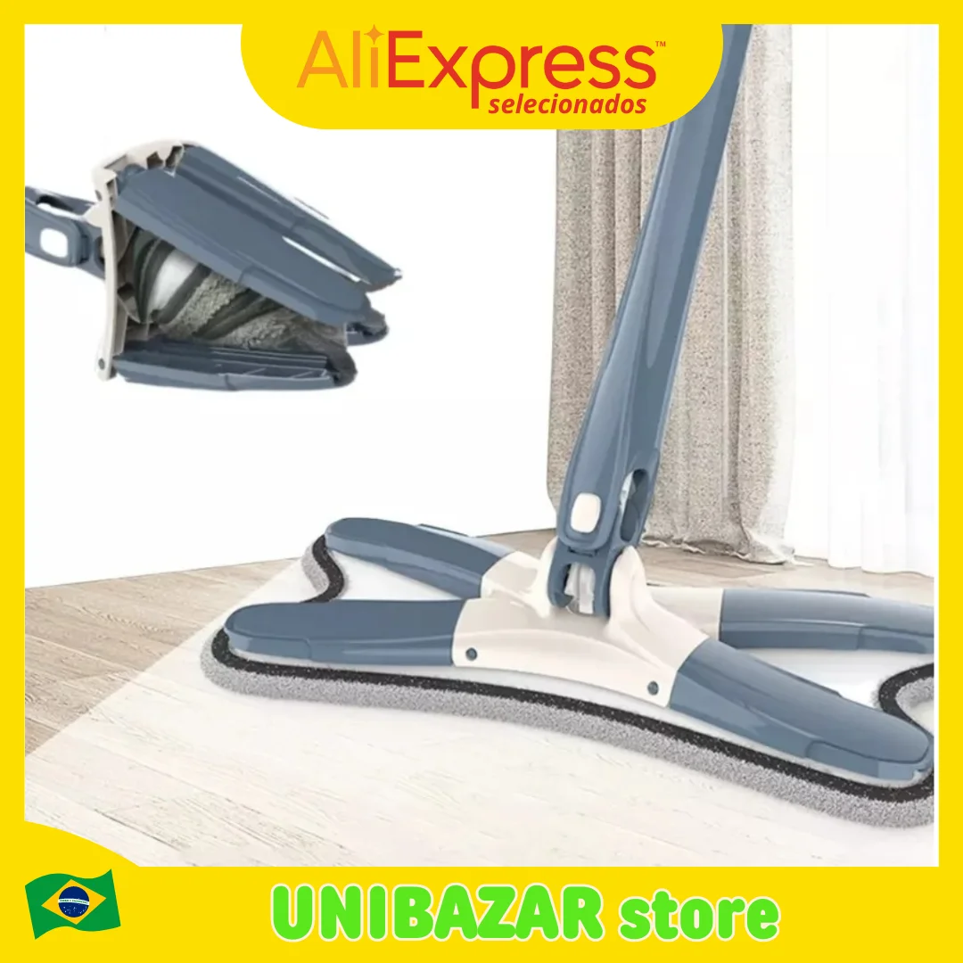 X-Type-360-Degree-Damp-Mop-Damp-Dry-Hand-Free-Scrubbing-Lazy-Mop ...