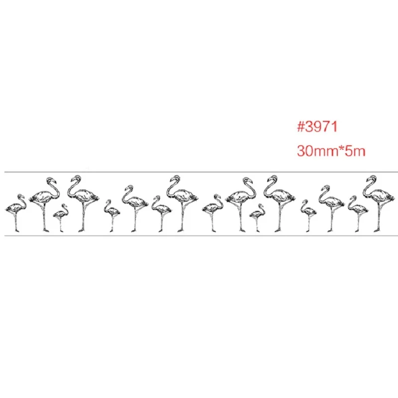 RUBAN ADHESIF,8690--Bande en papier washi design noir rétro, pour ...