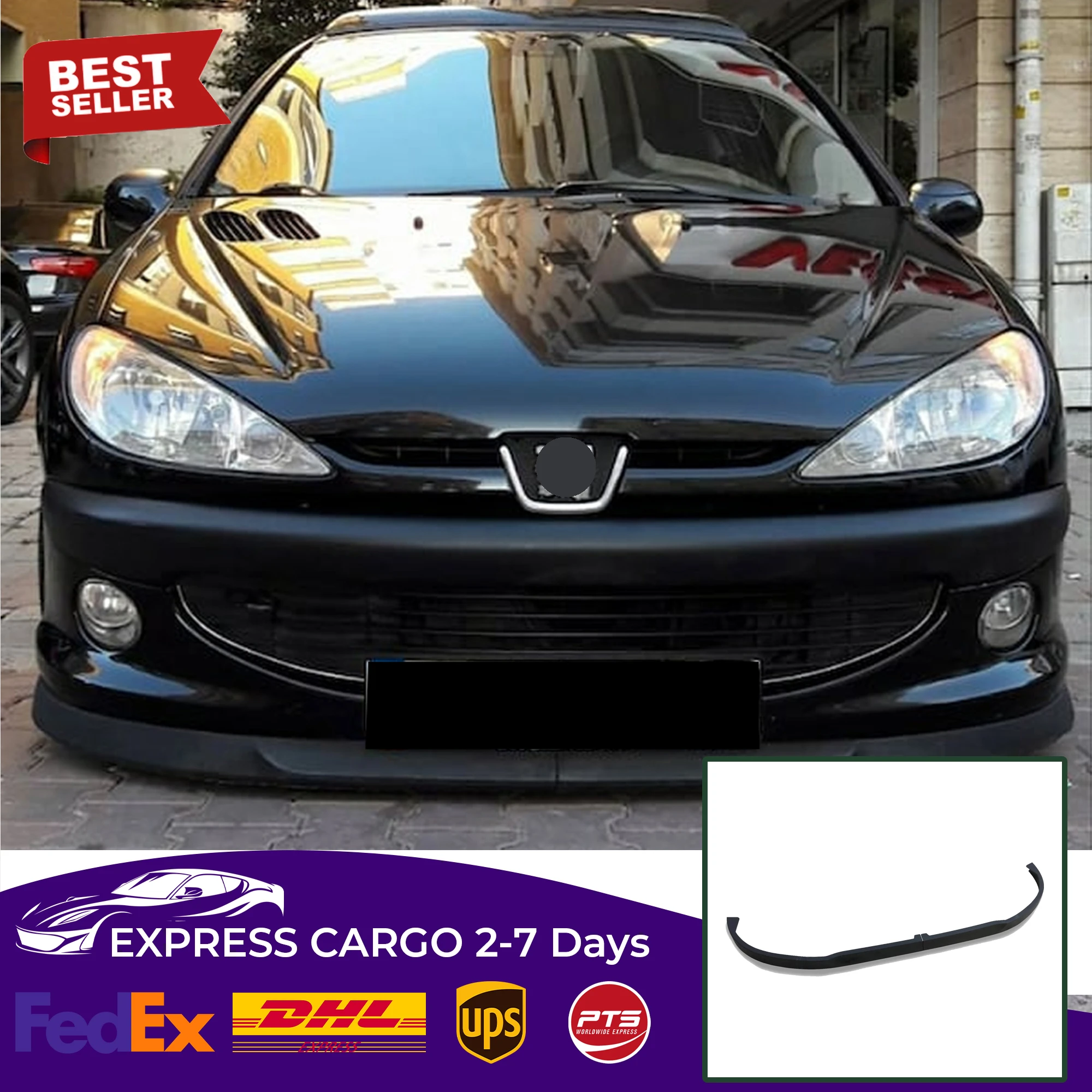 For Peugeot 206 206 Gti 206 Rc Astra H Model Lip Front Spoiler Bumper ...