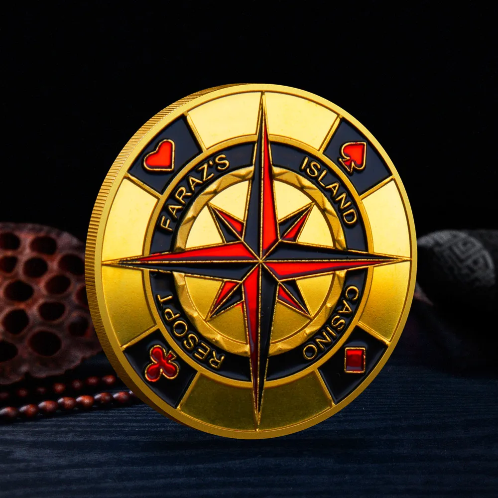 Chip-Coin-Holiday-Gifts-Creative-Compass-Poker-Commemorative-Medal-Gold ...