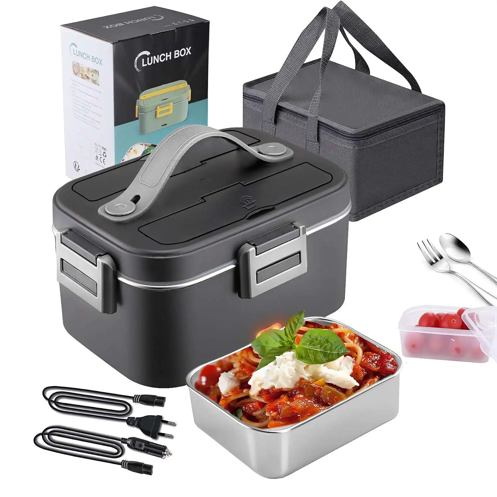 Electric-heated-lunch-box-75W-stainless-steel-detachable-1-8L-heating ...