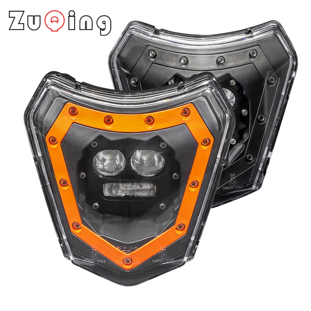 Motorcycle Led Headlights For Ktm Exc Sx Smr 300 450 690 Headlamp Panel ...