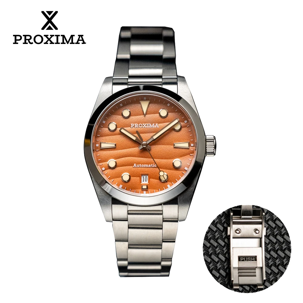 Proxima-37mm-Vintage-Men-Wristwatches-PT5000-Movement-Desert-Texture ...