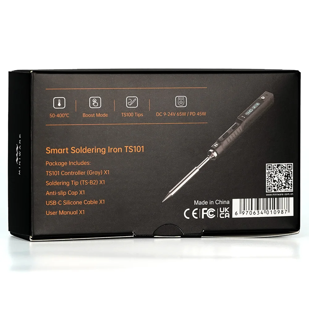 Miniware Ts101 Forrasztó Vas Elektromos 65W Hőmérsékleten Programozott Lcd Új Korszerűsített ...