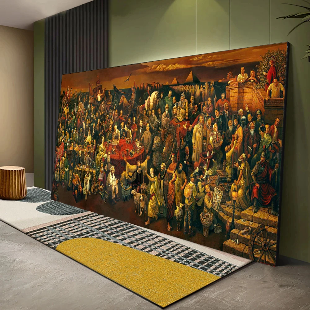 Famous-Painting-Reproduction-On-Canvas-100-Celebrities-Discuss-Divine ...