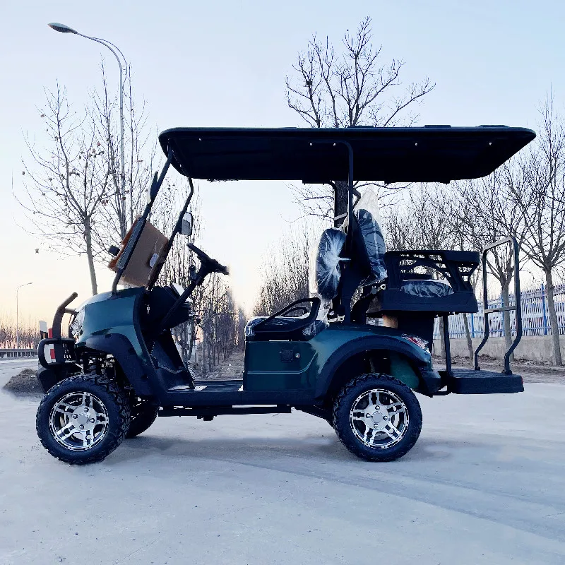 2024-New-60V-100ah-4kw-4-Seater-Electric-Golf-Cart-Club-Car-Solar-Panel ...